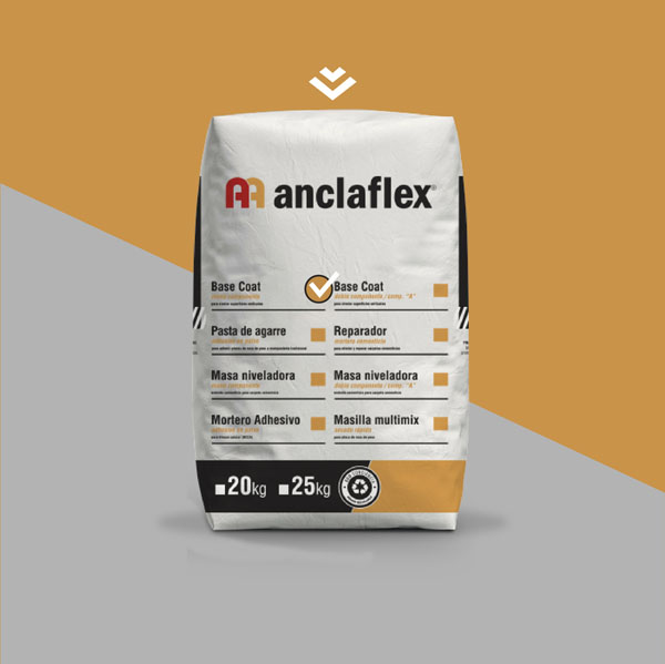 BASE COAT MONOCOMPONENTE X 25 KG ANCLAFLEX – Pintureria Econopint